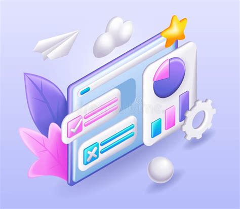 Trending 3d Isometric Cartoon Illustration Mail Service Concept E