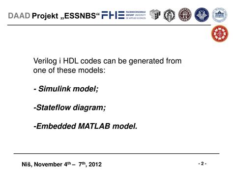 Ppt Hdl Code Generation Using Matlabsimulink Powerpoint Presentation