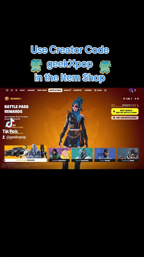 Remember To Use Creator Code Geekxpop If You Re Picking Up The New