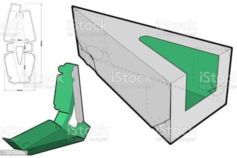 템플릿 상자 및 다이 컷 패턴 Eps 파일은 전체 스케일이며 완벽하게 작동합니다 실제 골판지 생산을 위해 준비되었습니다 0명에 대한 스톡 벡터 아트 및 기타 이미지 Istock