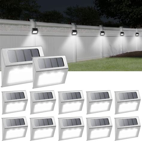 Solar Powered Step Lights12 Pack Solar Deck Step Lights Outdoor Stair