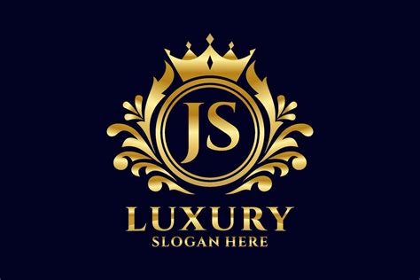 Initial Js Letter Royal Luxury Logo Template In Vector Art For Luxurious Branding Projects And