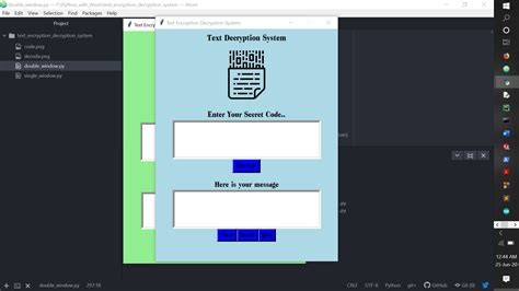 Github Raihan 009text Encryption Decryption System Gui Text Application Via Python
