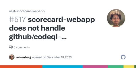 scorecard webapp does not handle github codeql action v2 · issue 517