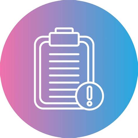 Clipboard Line Gradient Circle Icon 43445173 Vector Art At Vecteezy