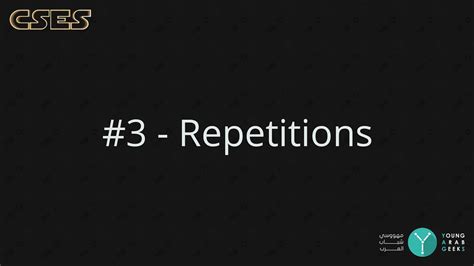 CSES Repetitions YAGS YouTube