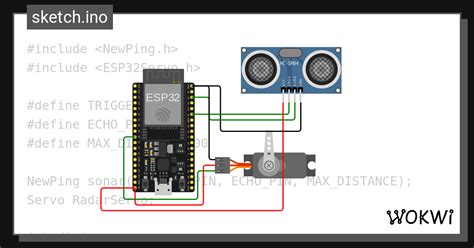 Esp32 Ultrasonic Radar System Copy Wokwi Esp32 Stm32 Arduino Simulator