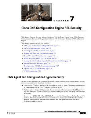 Fillable Online Cisco Cns Ssl Form Fax Email Print PdfFiller