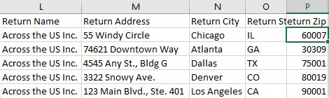 Personalization Variable Return Address Postalytics