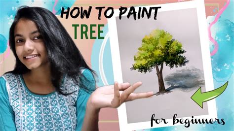 How To Draw A Tree Watercolour Painting For Beginners YouTube