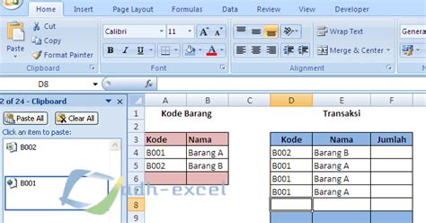 Cara Menggunakan Menu Clipboard Dalam Excel Untuk Copy Paste Adh
