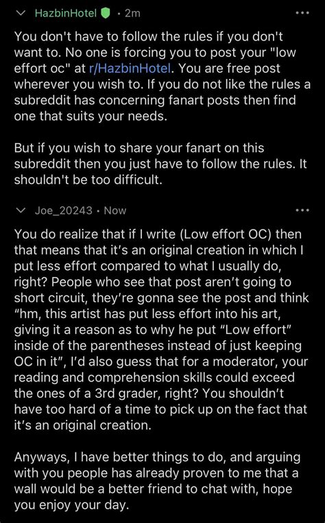 Ju From R Hazbinhotel My Post Got Removed Even If I Was Following The Rules And The Mod I