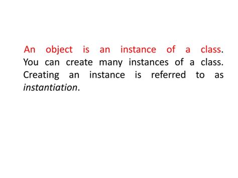 Objects And Classes In Java Introduction Ppt