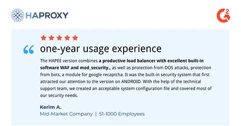 Haproxy Technologies On Linkedin G2review
