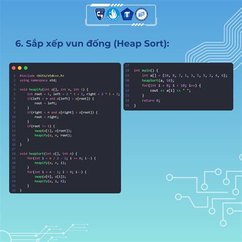 Clb Hỗ Trợ Lập Trình Sắp Xếp Vun đống Heap Sort Là Thuật Toán Sắp
