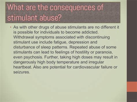 Ppt Stimulants Of Misuse Powerpoint Presentation Free Download Id