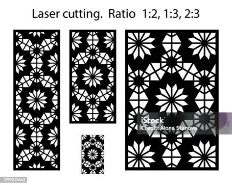 그늘 화면 개인 정보 보호 울타리 템플릿 레이저 컷 벡터 패널 화면 울타리 칸막이 Cnc 장식 패턴 잘리 디자인 인테리어 요소