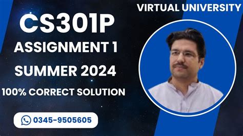 Cs301p Assignment 1 Solution Summer 2024 Cs301p Assignment 1 Solution