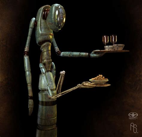 Waiter Robot By Aaronsimscompany On DeviantArt