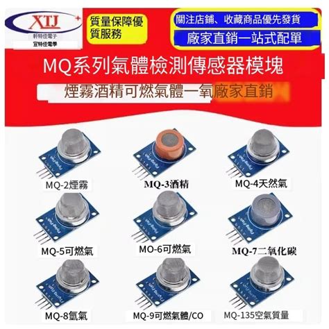 【開統編發票】煙霧傳感器模塊 Mq 2 3 4 5 6 7 8 9 Mq135酒精 可燃氣體一氧 蝦皮購物