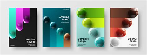 창조적 인 사실적 구 엽서 개념 번들 생생한 플래카드 A4 벡터 디자인 레이아웃 컬렉션 A4 용지에 대한 스톡 벡터 아트 및 기타 이미지 A4 용지 개념 개체 그룹