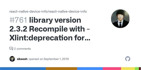 Library Version 232 Recompile With Xlintdeprecation For Details