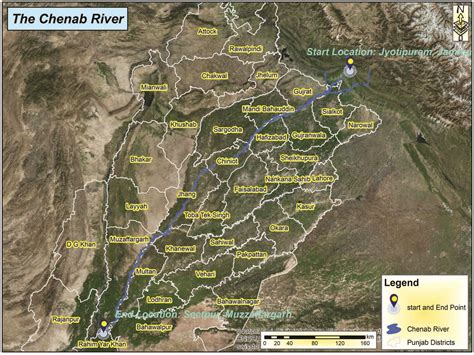 Chenab River Map