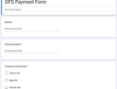 How To Include Payment Option In Google Forms GeeksforGeeks