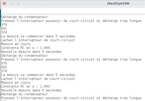 circuit rc mesurer la constante de temps à l aide d un