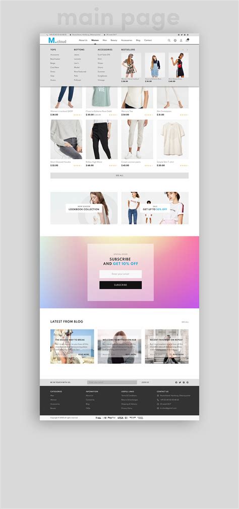 Ecommerce Store Ui Ux Design On Behance