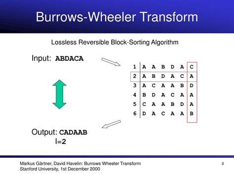ppt burrows wheeler transform in image compression powerpoint