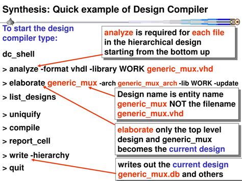Ppt Lecture 5 Vhdl Synthesis With Synopsys Dc Shell Powerpoint Presentation Id 927905