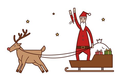 산타클로스의 일러스트레이션 무료 일러스트 소재집 Kukukeke