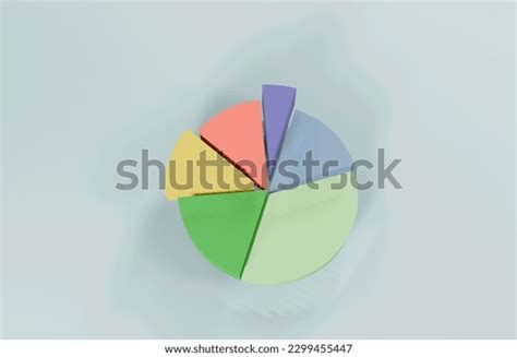6 Segment Pie Charts Percentage Pie Stock Illustration 2299455447