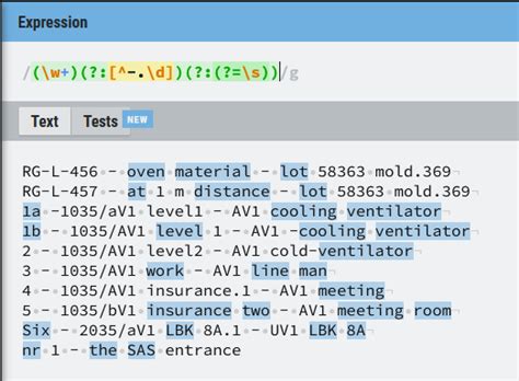 extract text words from or replace character sequences in text