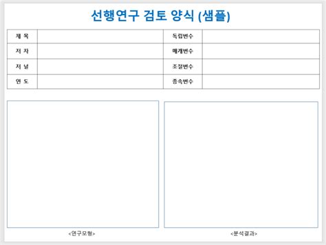 논문컨설팅 사례☞리얼후기 선행연구 연구모형 변수 분석결과 요약정리 방법 샘플 양식 네이버 블로그
