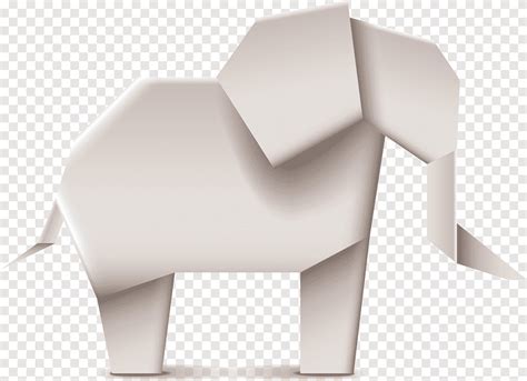 유클리드 일러스트 종이 접기 종이 접기 코끼리 각도 가구 Png Pngegg