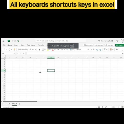 All Excel Shortcuts Computerexcelexceltricks Exceltips