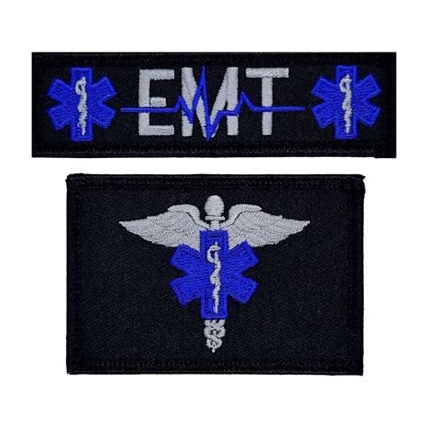 Emt Ems Paramedic Medic Morale Patch 2pc Hook Fastener Backing Etsy