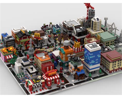 Lego Moc Modular City Build From 41 Different Mocs By Gabizon Rebrickable Build With Lego