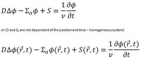 Diffusion Equation Definition Solution Nuclear Power Com