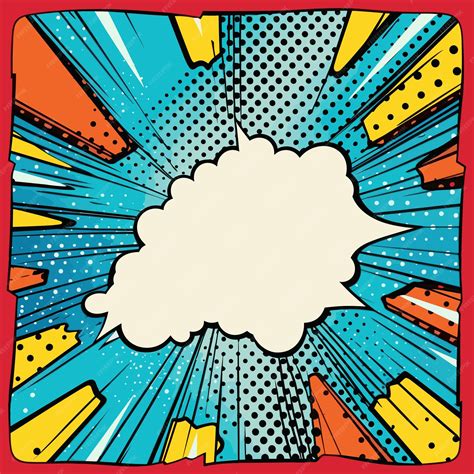 Premium Vector Vintage Pop Art Background Vector Abstract Comic