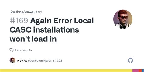 Again Error Local CASC Installations Won T Load In Issue Kruithne Wow Export GitHub