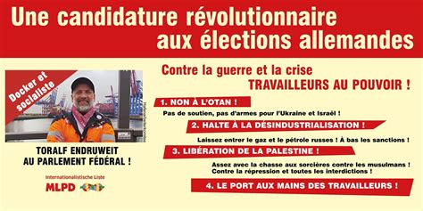 Une Candidature Révolutionnaire Aux élections Allemandes Le Bolchévik