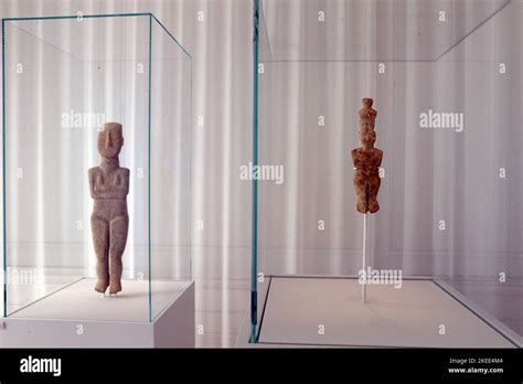Ten Early Cycladic Figurines Of The Leonard Stern Collection Exhibit At
