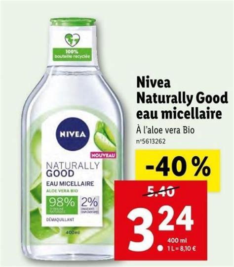 Nivea Naturally Good Lidl Juin 2022