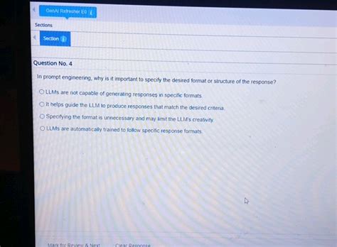 GenA Reresher E T Sections Secton Question StudyX