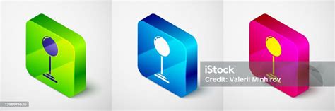 회색 배경에 격리 된 등색 바닥 램프 아이콘 정사각형 버튼입니다 벡터 0명에 대한 스톡 벡터 아트 및 기타 이미지 0명 3차원 형태 가구 Istock