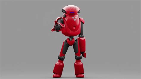 Utility Bot Sophy Rigged 3d Model Cgtrader