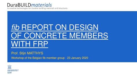 Pdf Report On Design Of Concrete Members With Frp · Frp And Non Metallic Reinforcement Fib Task